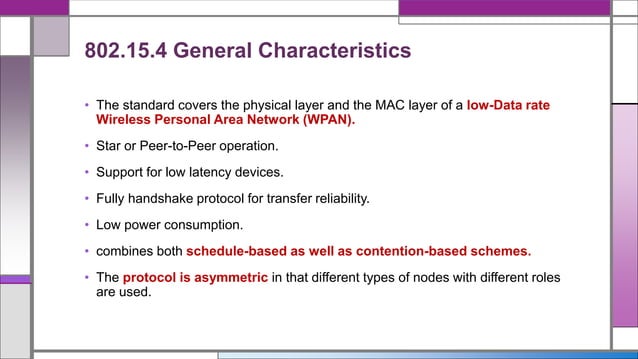 WSN-IEEE 802.15.4 -MAC Protocol | PPTX