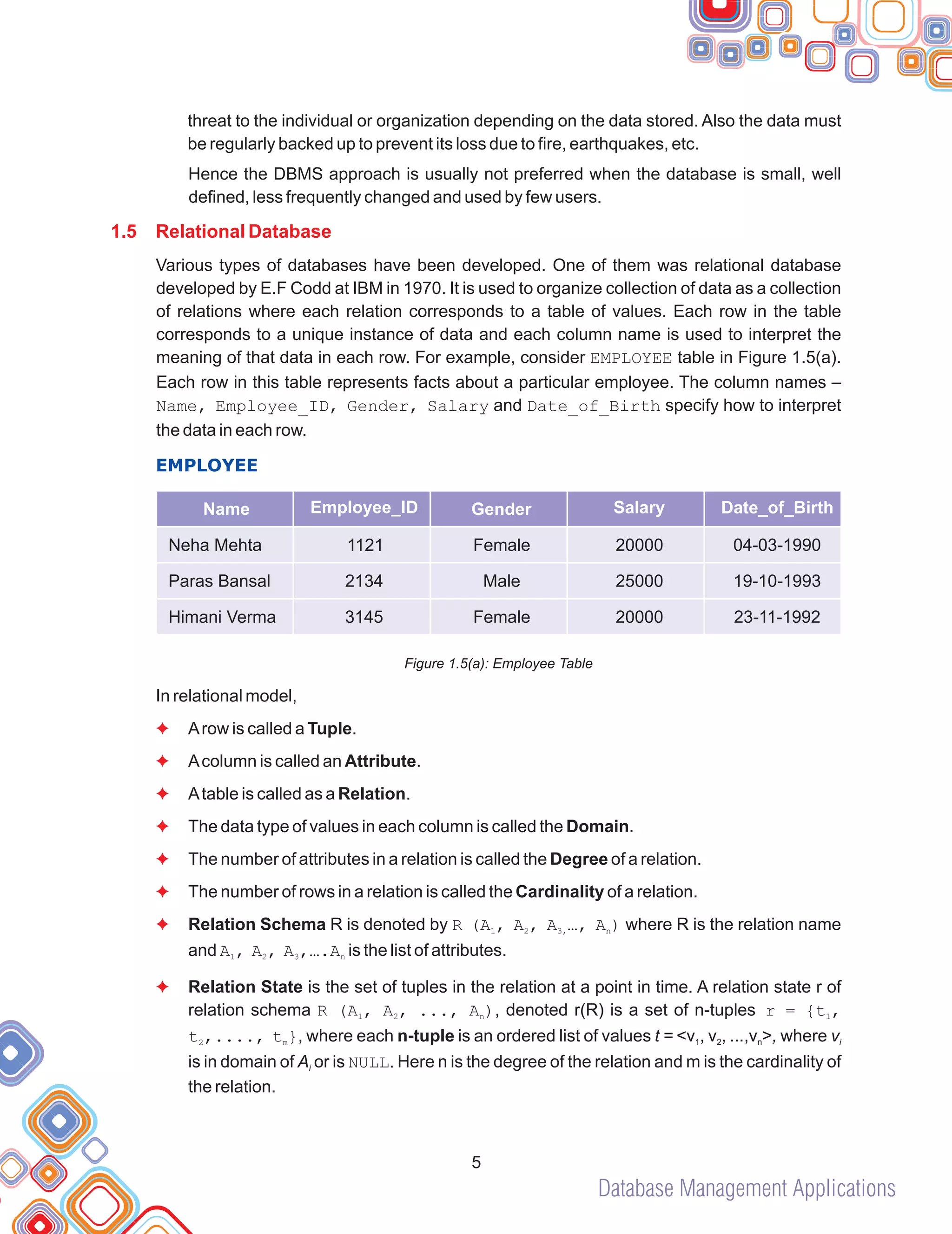 802-Information Technology Class- XII.pdf | Databases | Computer Software and Applications