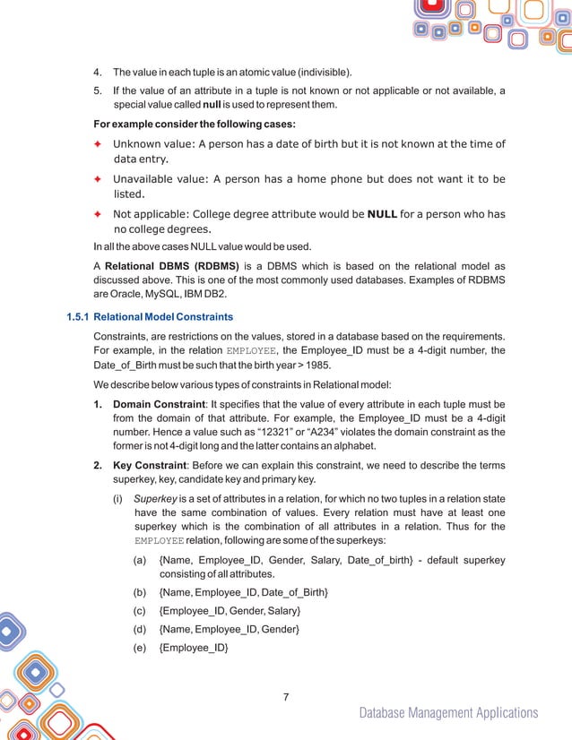 802-Information Technology Class- XII.pdf | Databases | Computer Software and Applications