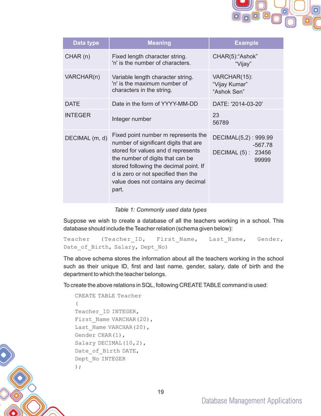 802-Information Technology Class- XII.pdf | Databases | Computer Software and Applications