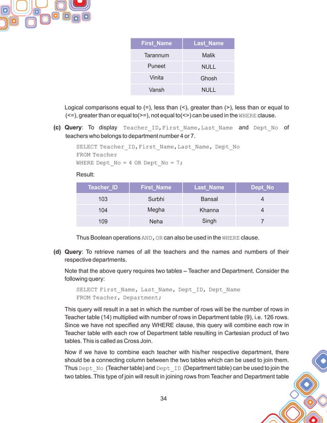 802-Information Technology Class- XII.pdf | Databases | Computer Software and Applications