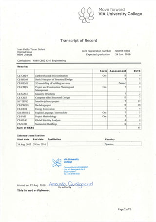 Juan Pablo - Transcript of Records VIA UC | PDF