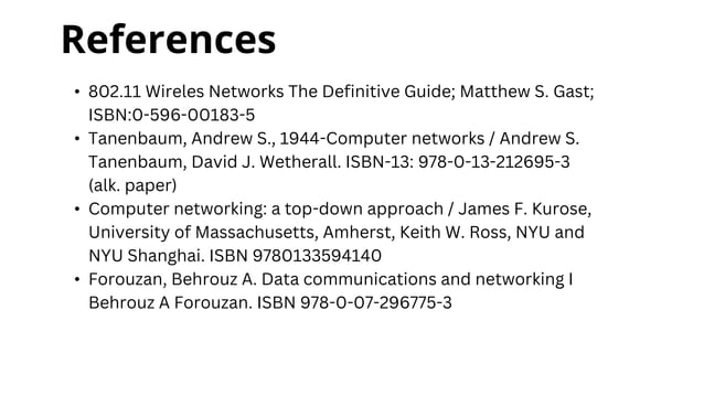 802.11 Computer Networks | PPTX | Computer Networking | Computing