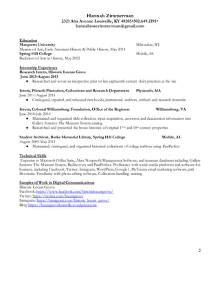 Hannah Zimmerman Resume | DOCX