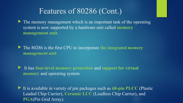 80286 microprocessor | PPT | Operating Systems | Computer Software and Applications