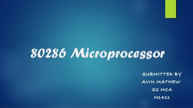 80286 Microprocessor