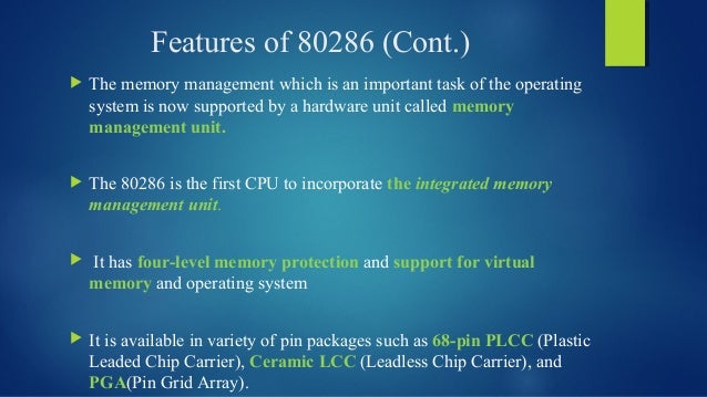 80286 Microprocessor 