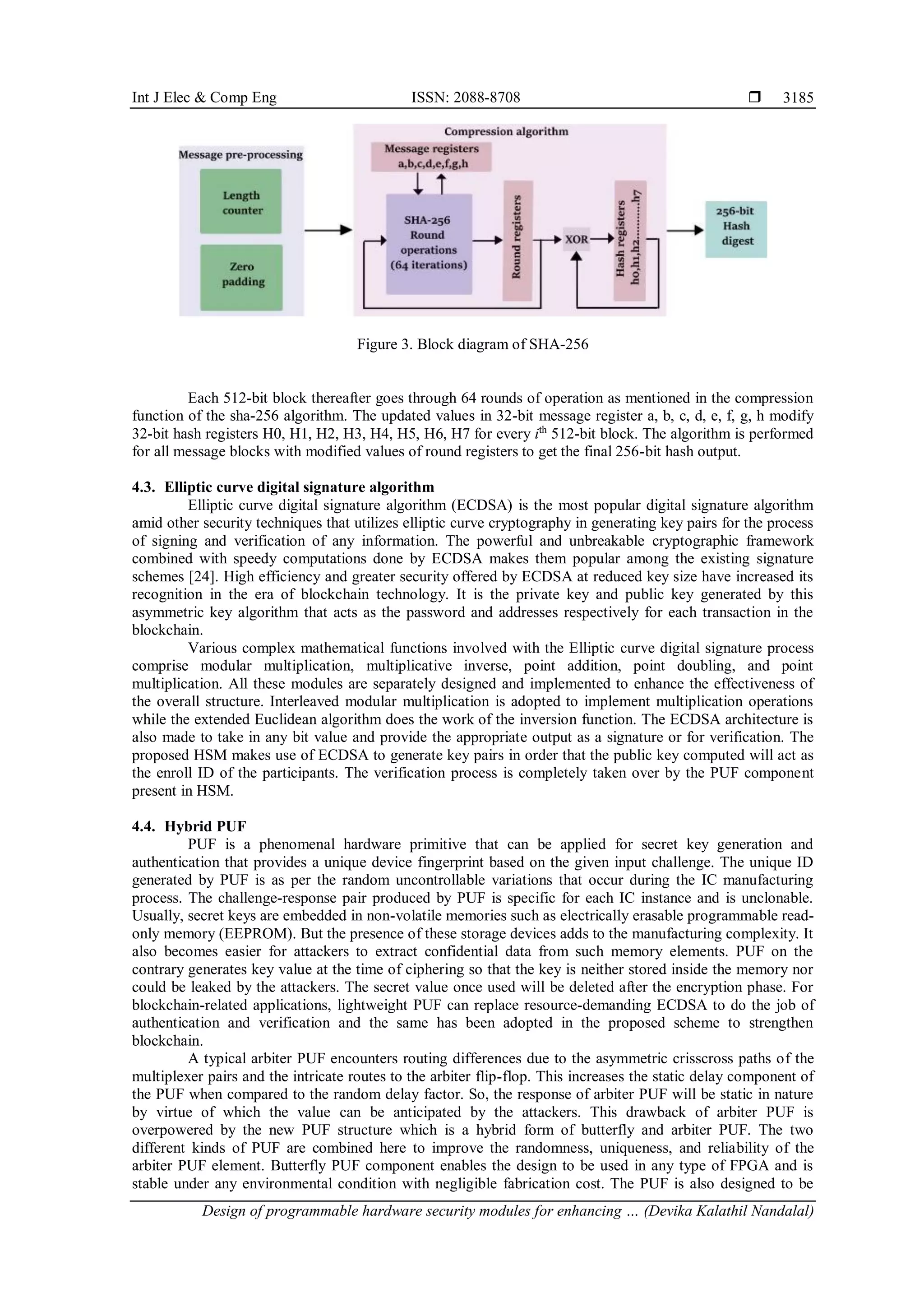 Design Of Programmable Hardware Security Modules For Enhancing