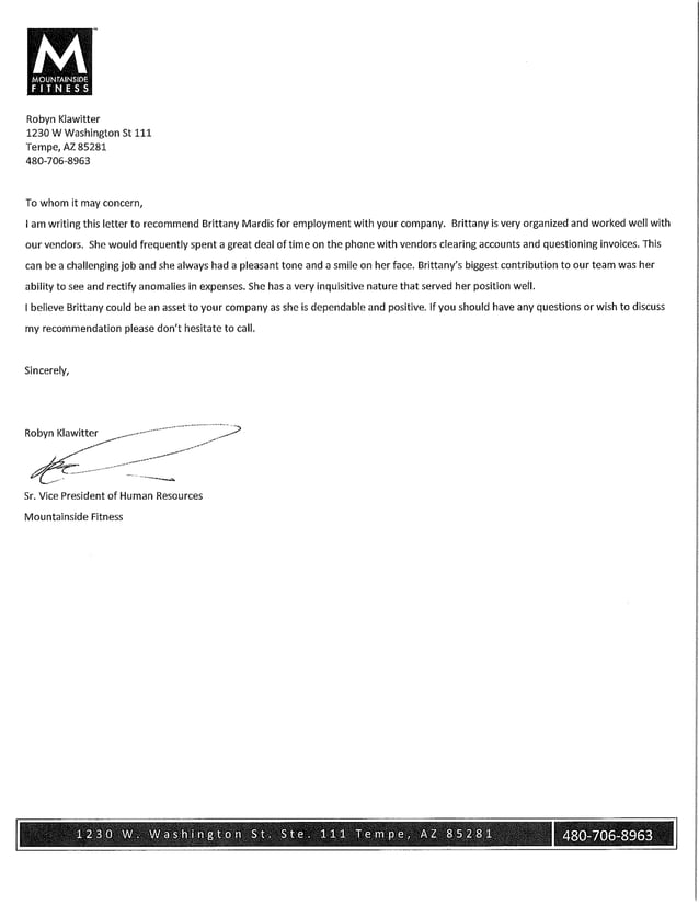 MSF Recommendation Letter | PDF
