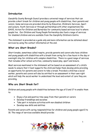 Short_Breaks_Statement | PDF