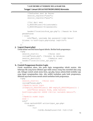 80325555 modul-7-jam-membuat-web-dari-nol | PDF