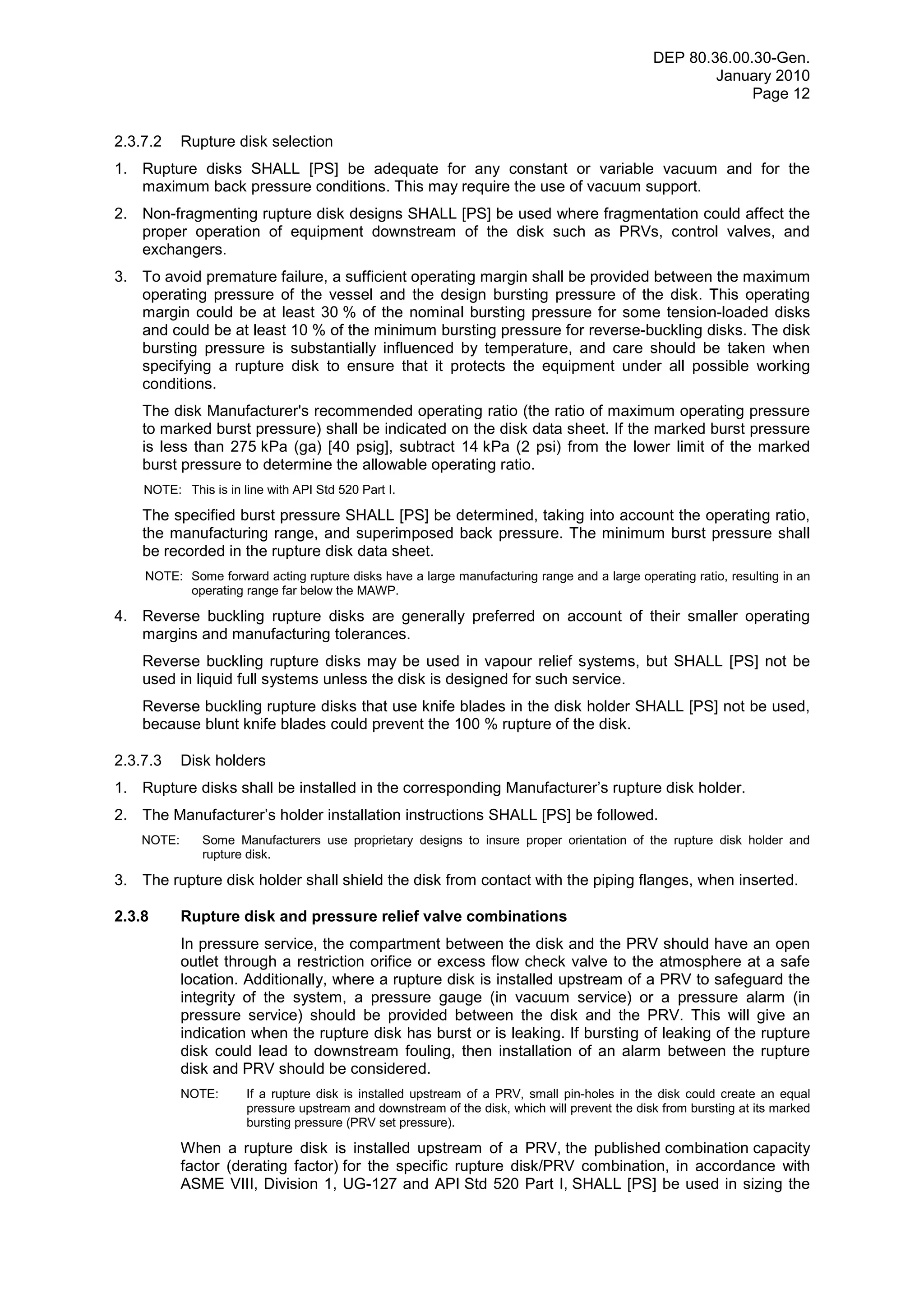 psv specifications | PDF