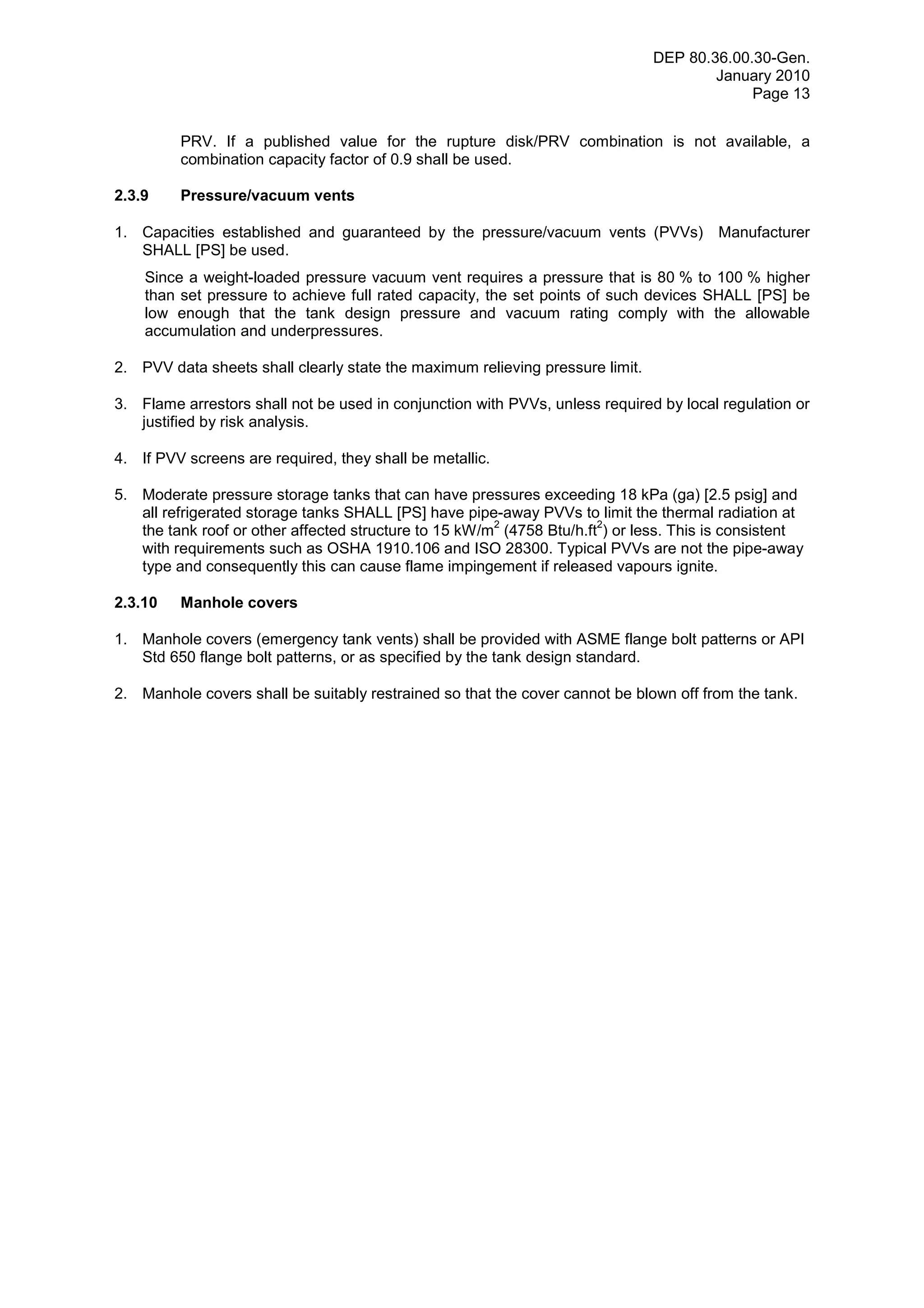 psv specifications | PDF