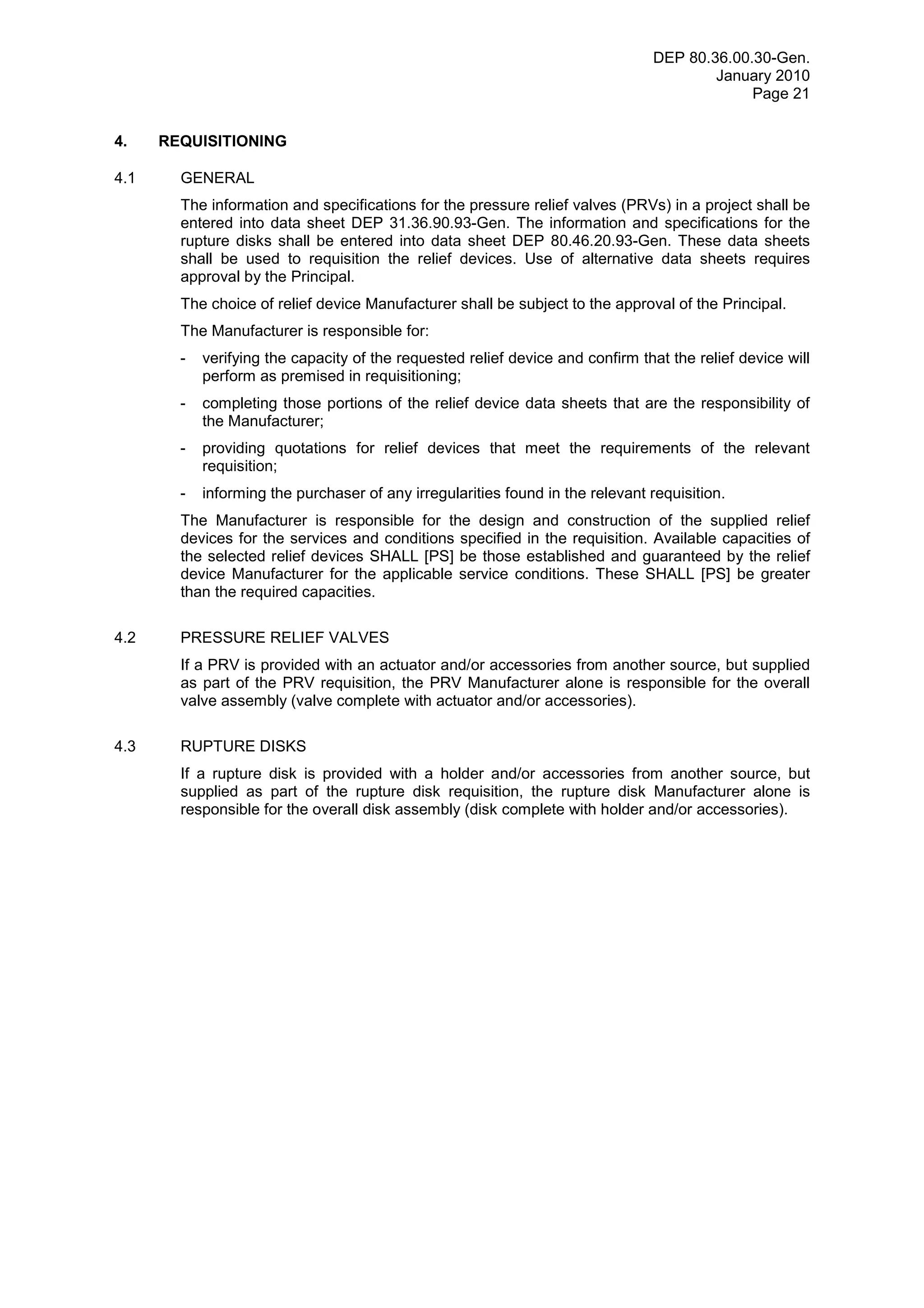 psv specifications | PDF
