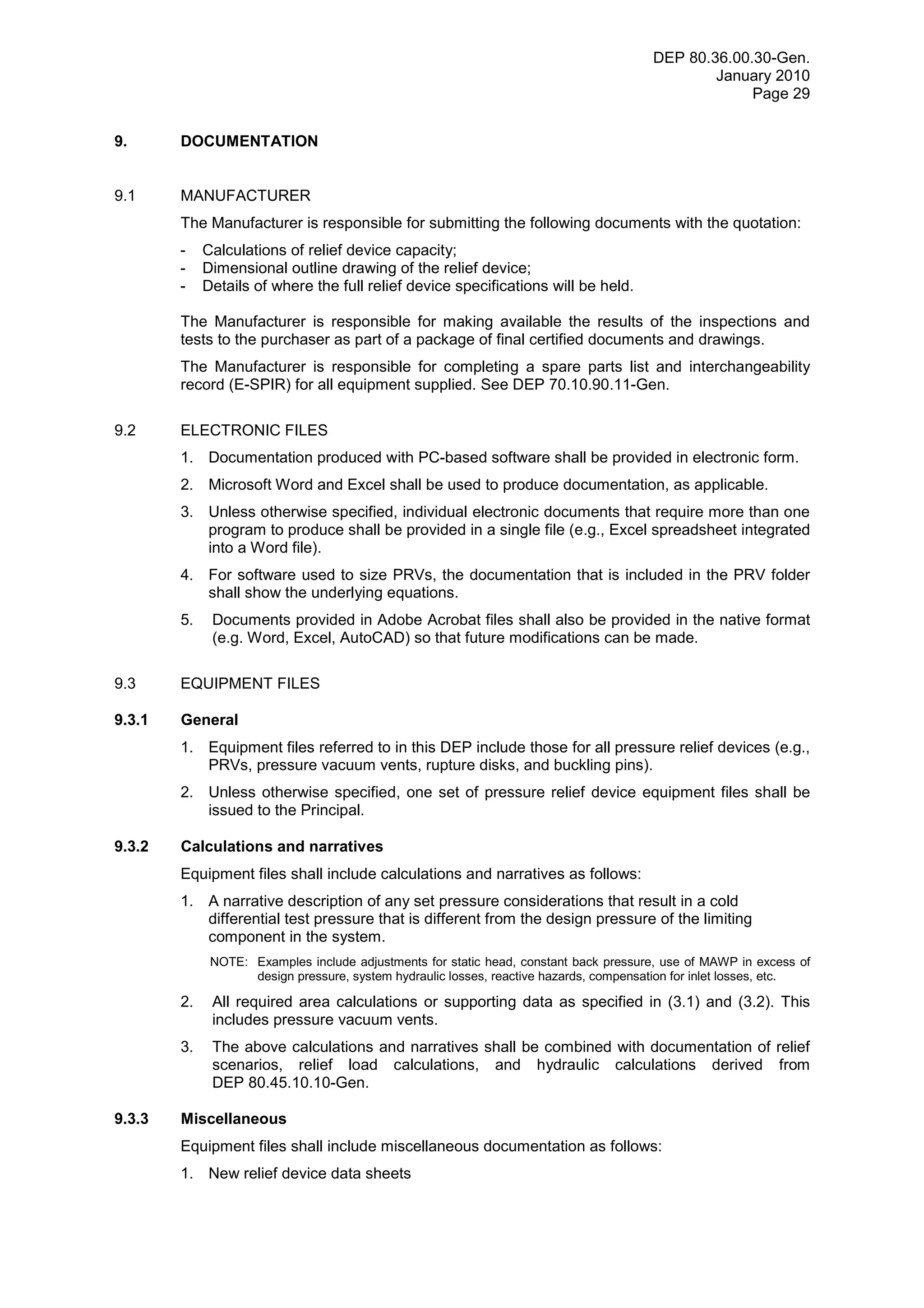 psv specifications | PDF