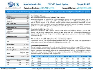 Apar Industries_Q2FY15_Nov'14_Eisec | PDF