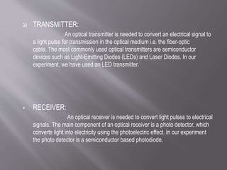 OPTICAL COMMUNICATION | PPTX