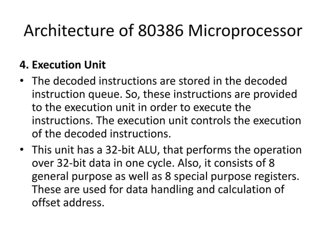 80386-1.pptx | Operating Systems | Computer Software and Applications