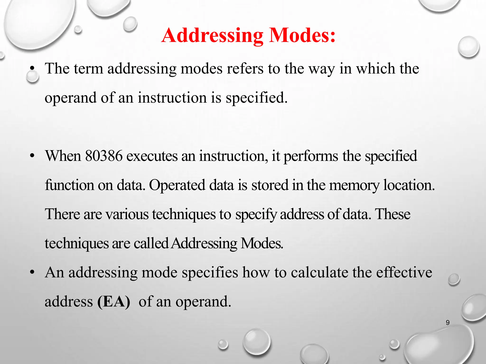 All-addressing-modes of the 80386 /microprocessor.pptx