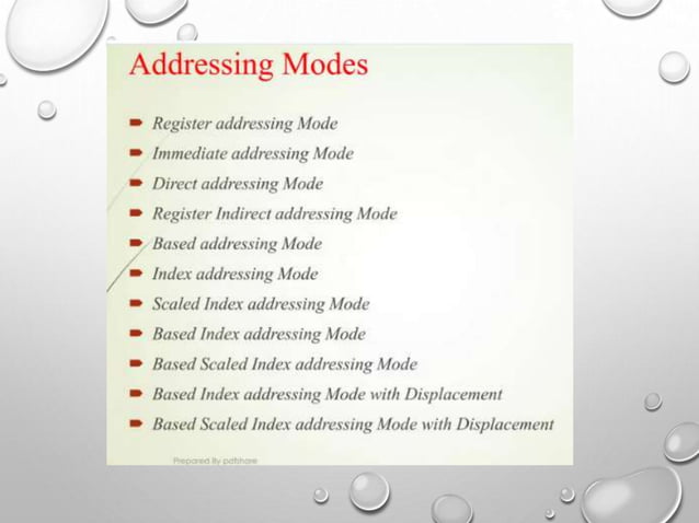 All-addressing-modes of the 80386 /microprocessor.pptx | Data Storage and Warehousing | Computing