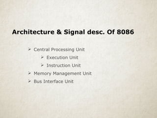 80386 microprocessor | PPT
