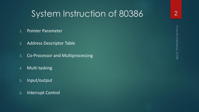 80386 microprocessor system instruction | PDF | Programming Languages | Computing