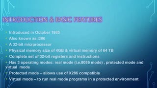 80386 processor | PPTX