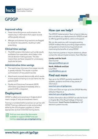 GP2GP Information Sheet | PDF