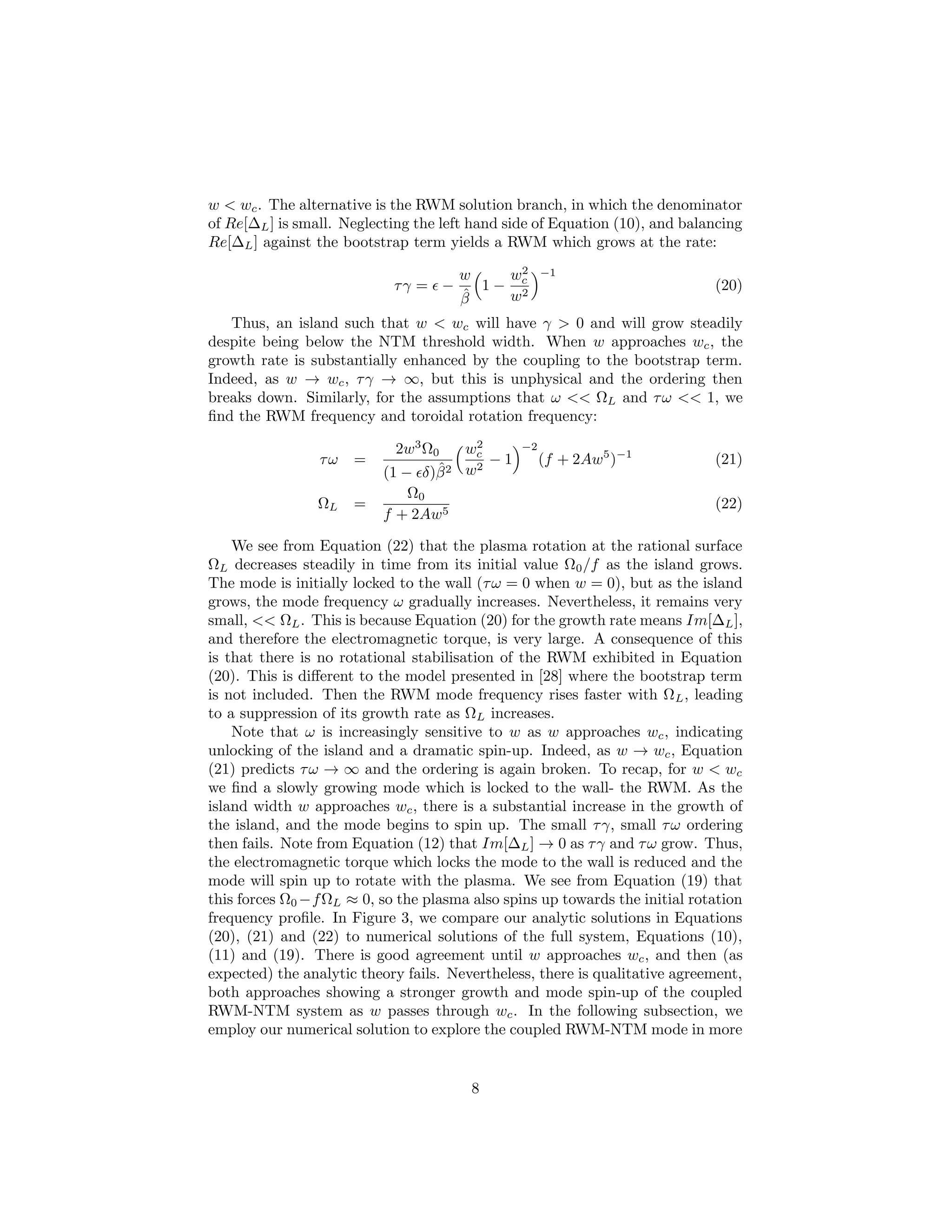 Resistive wall mode and neoclassical tearing mode coupling in rotating ...