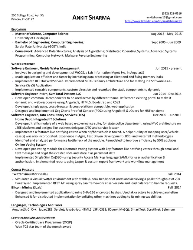 Ankit_Sharma_Resume | PDF