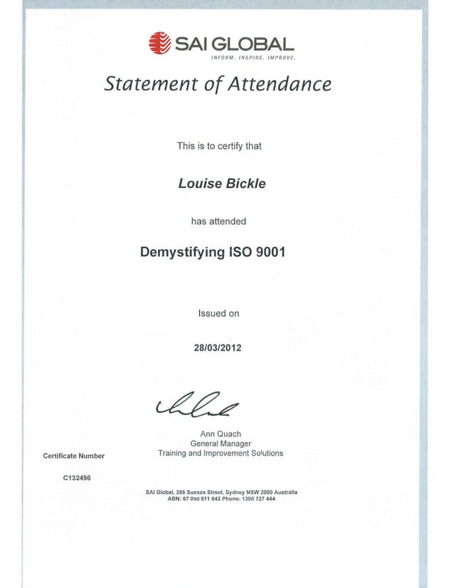 Demystifying ISO 9001 Certificate | PDF | Computer Software and Applications | Computing