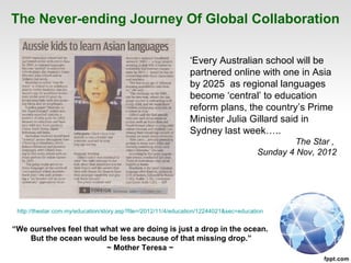 Snapshots of Learning Beyond Borders | PPT | Social Networking | Internet