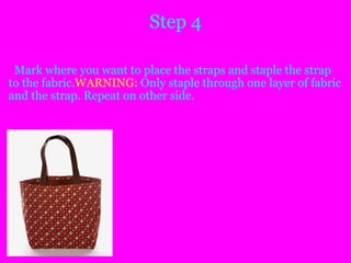How to make a tote ba | PPT