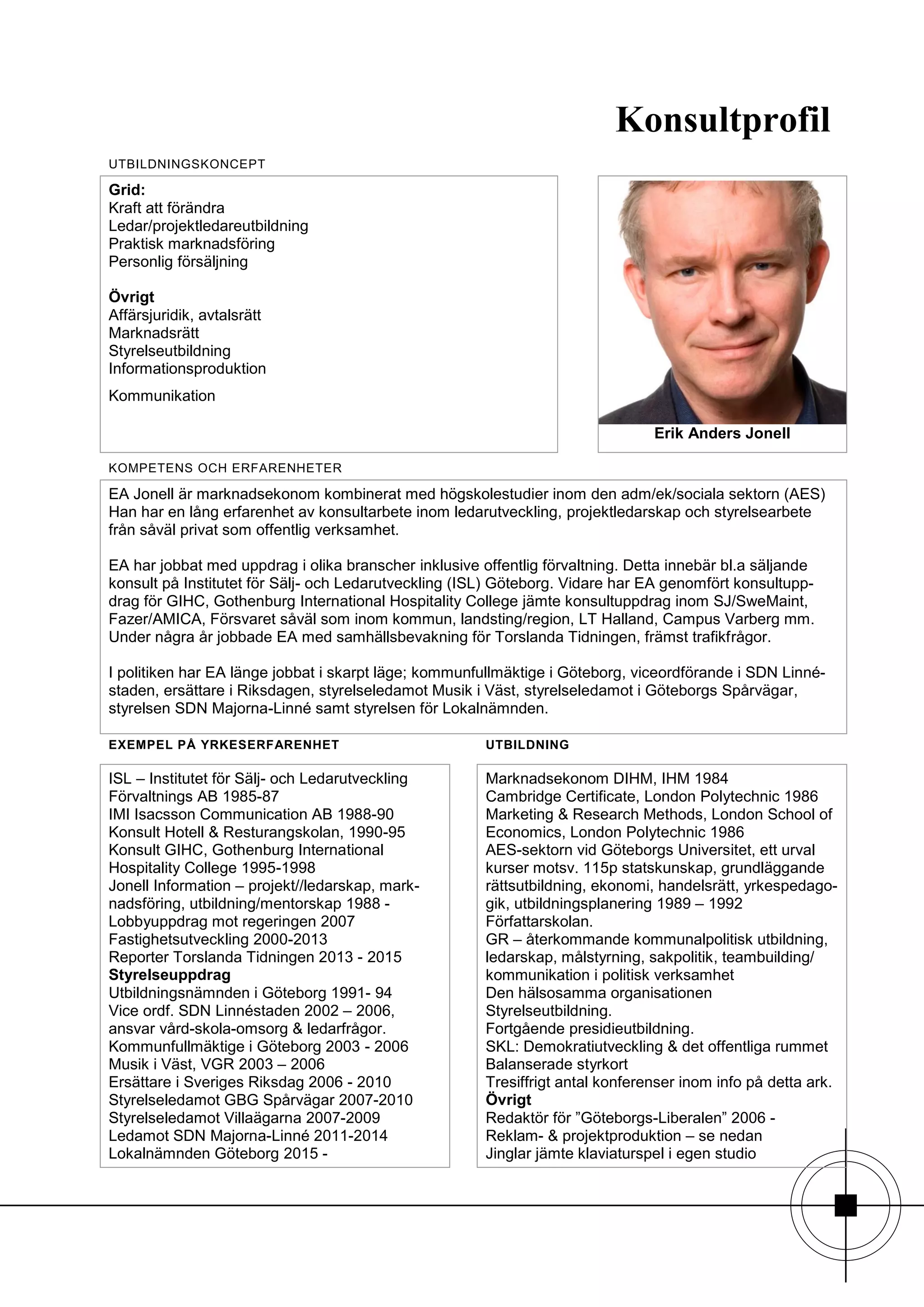 Konsultprofil EA Jonell 2016 | PDF