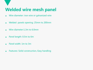 welded wire mesh and panel | PDF