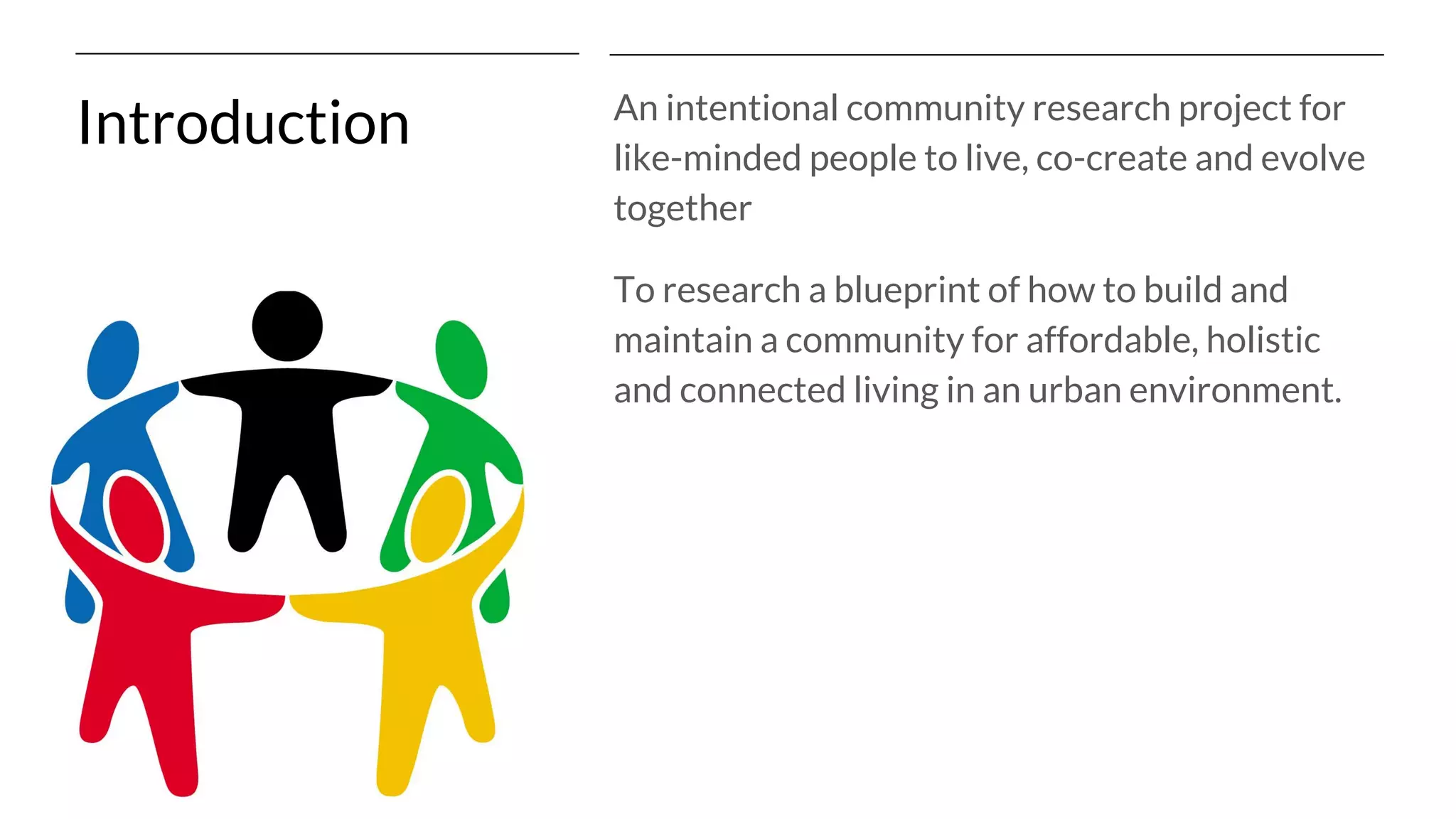 Urban Community Experiment_Journey and Vision | PPT