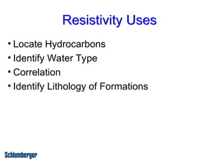 Introduction to resistivity logging .ppt