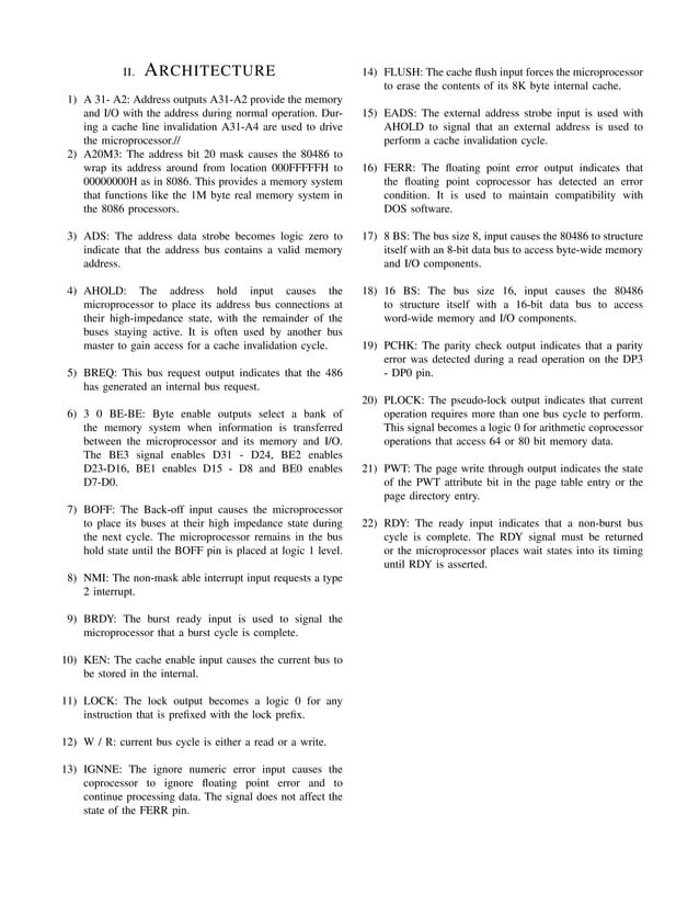 Intel 80486 Microprocessor | PDF | Data Storage and Warehousing | Computing