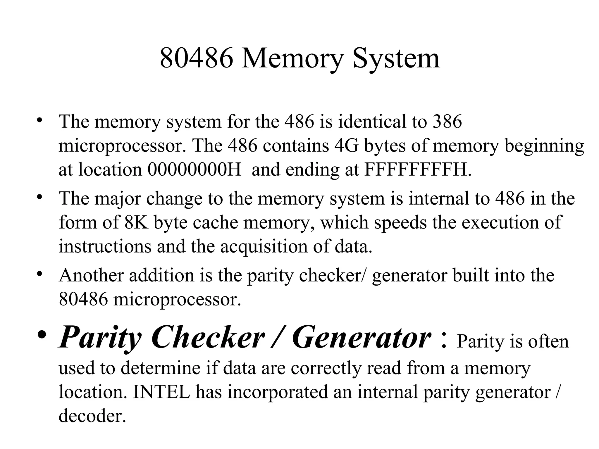 80486 microprocessor | PPT