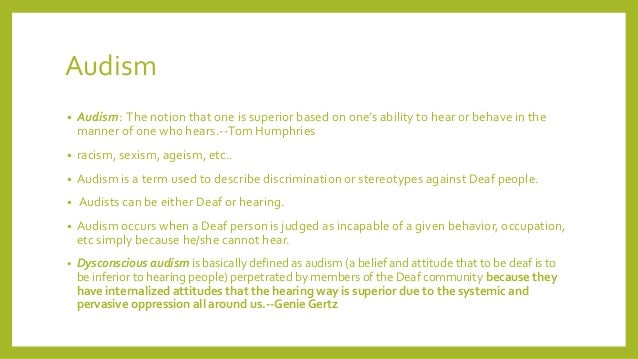 Interpersonal Communication Deaf Culture Presentation