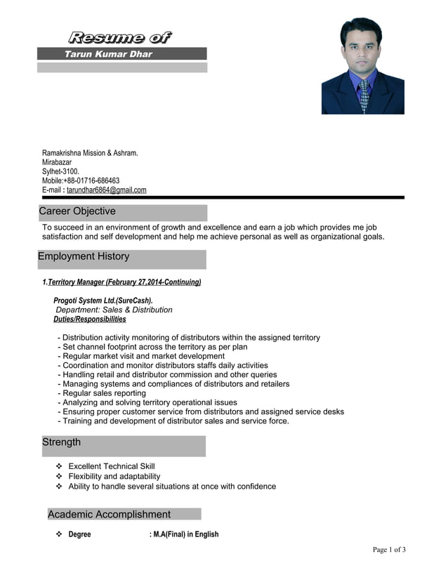 Tarun Resume - Copy | PDF