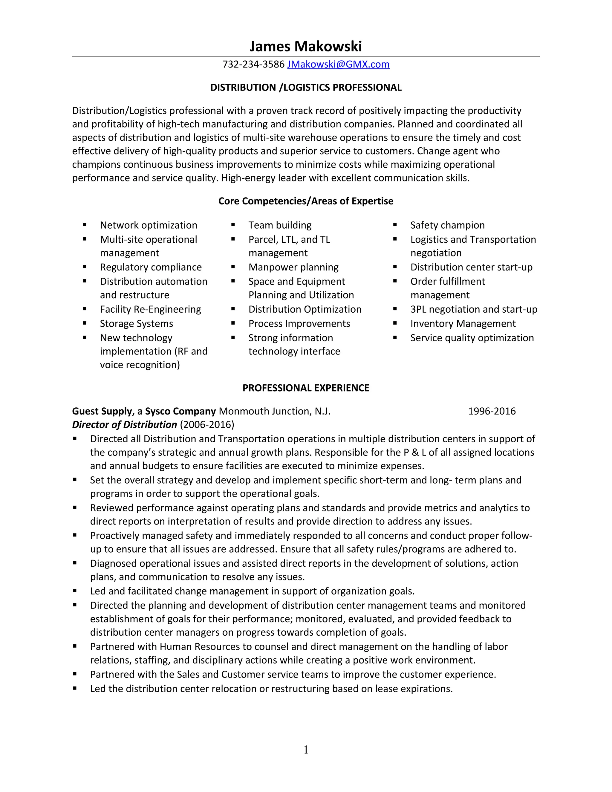 James Makowski resume | DOC