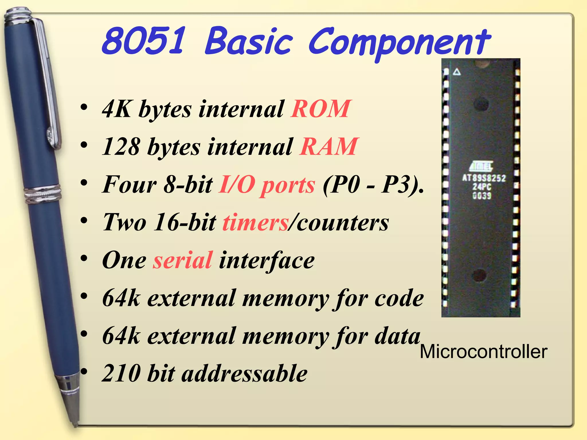 8051 MICROCONTROLLER | PPT