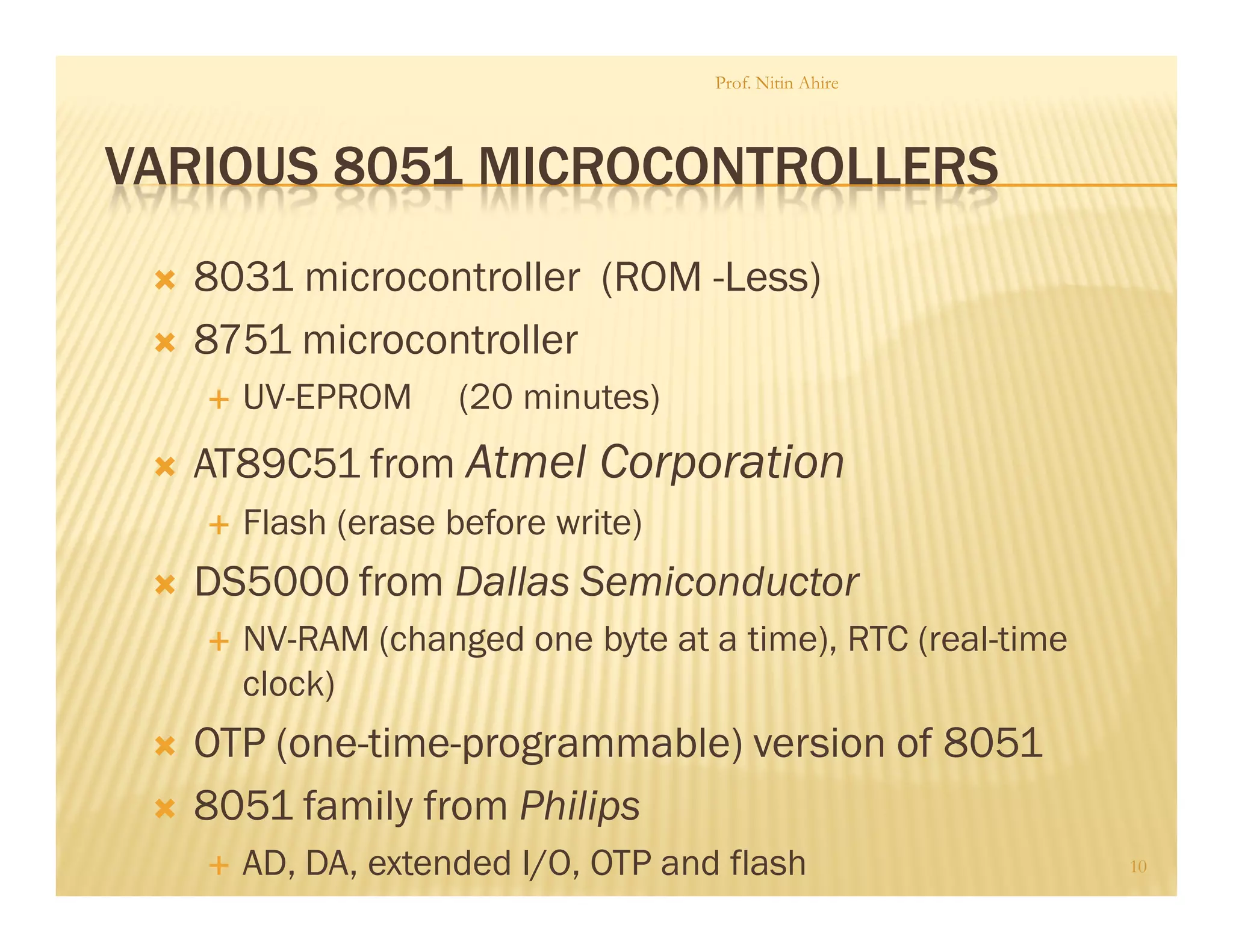 8051 Microcontroller | PPT