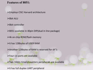 8051 presentation | PPTX