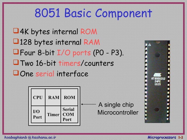 8051 microcontroller | PPT | Operating Systems | Computer Software and Applications