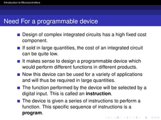 Introduction to Microcontrollers | PDF