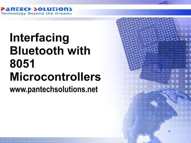 Interfacing Bluetooth Modules with 8051 Microcontroller | PPT