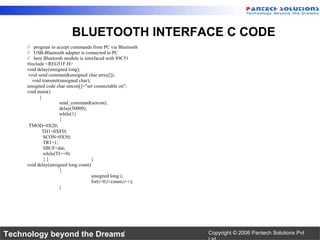 Interfacing Bluetooth Modules with 8051 Microcontroller | PPT