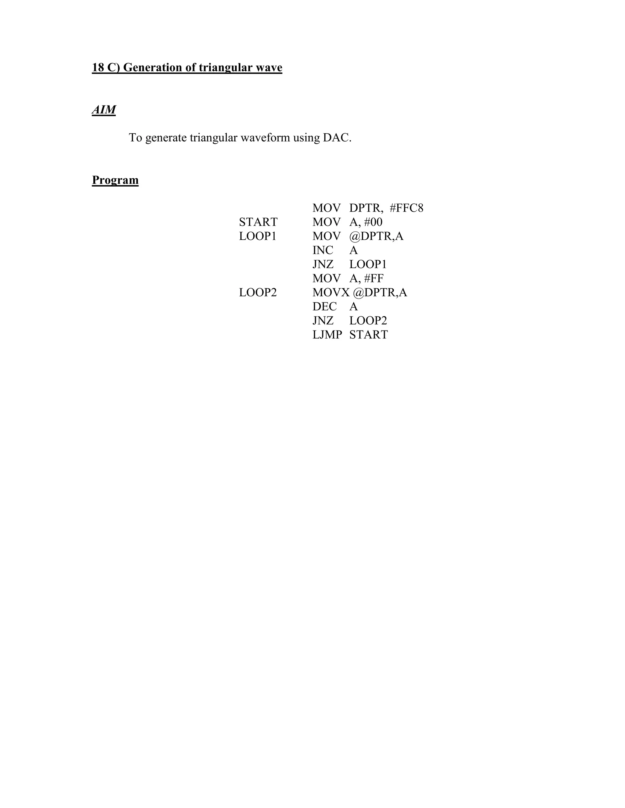 8051 experiments1 | PDF